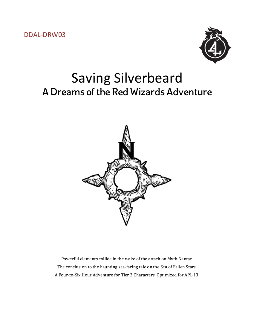 DDAL-DRW03 Saving Silverbeard - D&D Adventurers League | Dungeon ...