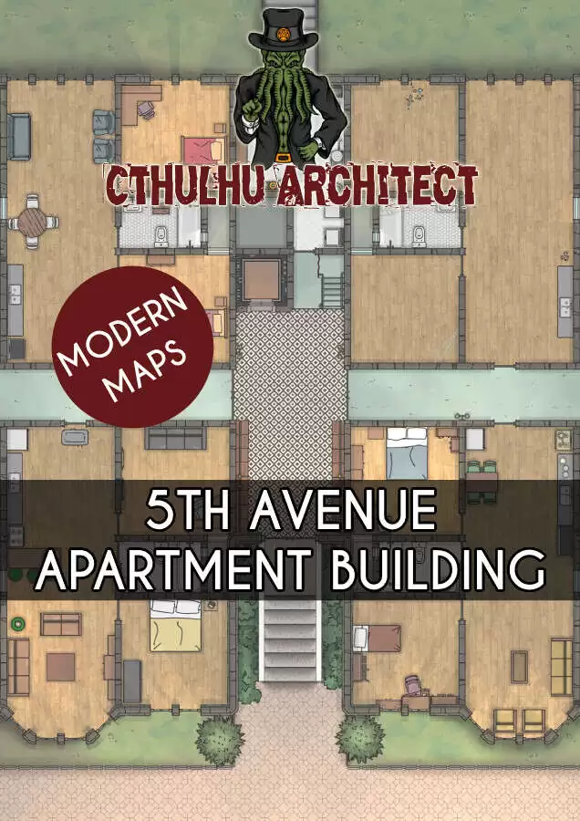 Cthulhu Architect Maps - Fifth Avenue – Apartment Building – 50 x 35 ...