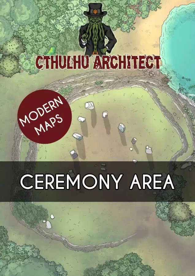 Cthulhu Architect Maps - Ceremony Area - 35 x 35 - Cthulhu Architect ...
