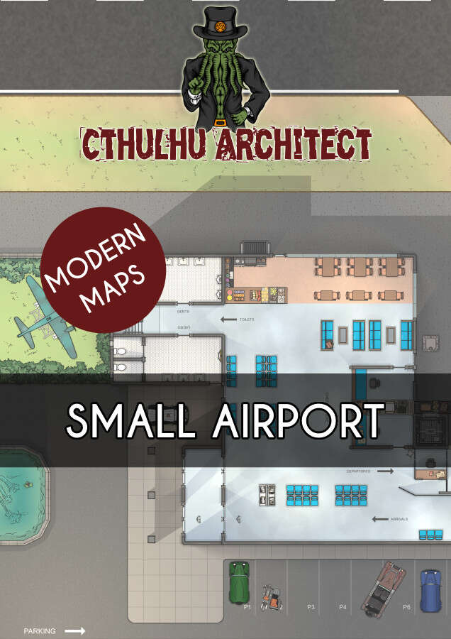 Cthulhu Architect Maps - Small Airport – 60 x 40 - Cthulhu Architect ...
