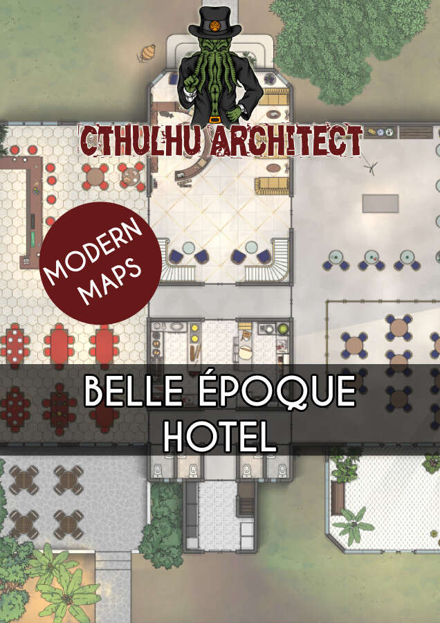 Cthulhu Architect Maps - Belle Epoque Hotel – 35 x 35 - Cthulhu ...