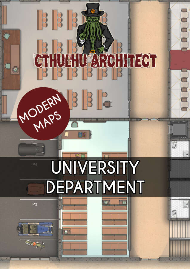 Cthulhu Architect Maps - University Department – 30 x 30 - Cthulhu ...