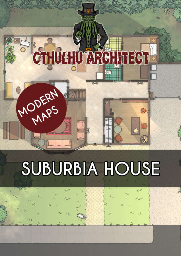 Cthulhu Architect Maps - Suburbia House – 25 x 30 - Cthulhu Architect ...