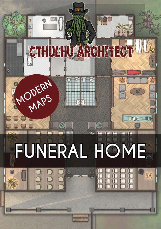 Cthulhu Architect Maps - Funeral Home – 30 x 30 - Cthulhu Architect ...