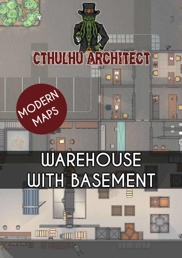 Cthulhu Architect Maps - Warehouse with basement – 30 x 30 - Cthulhu ...