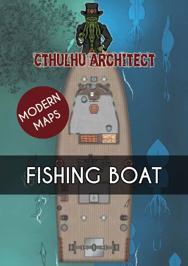 Cthulhu Architect Maps - Fishing Boat – 33 x 19 - Cthulhu Architect ...