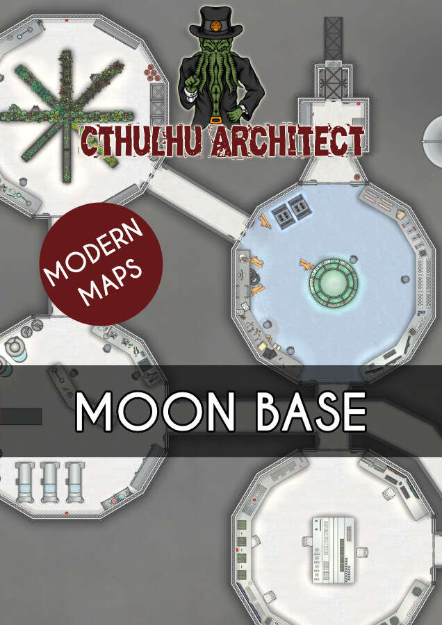 Cthulhu Architect Maps - Moon Base – 50 x 50 - Cthulhu Architect Modern ...