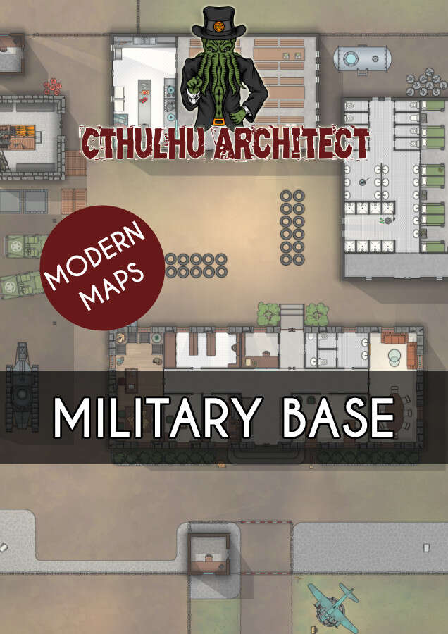 Cthulhu Architect Maps - Military Base – 50 x 50 - Cthulhu Architect ...