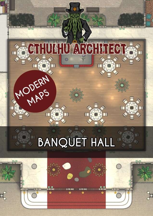 Cthulhu Architect Maps - Banquet Hall – 35 x 35 - Cthulhu Architect ...