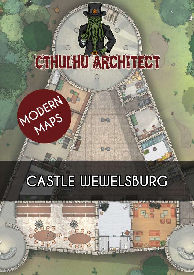 Cthulhu Architect Maps - Castle Wewelsburg - 50 x 50 - Cthulhu ...
