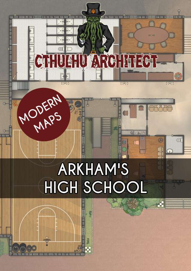 Cthulhu Architect Maps - Arkham’s Public High School – 50 x 30 ...