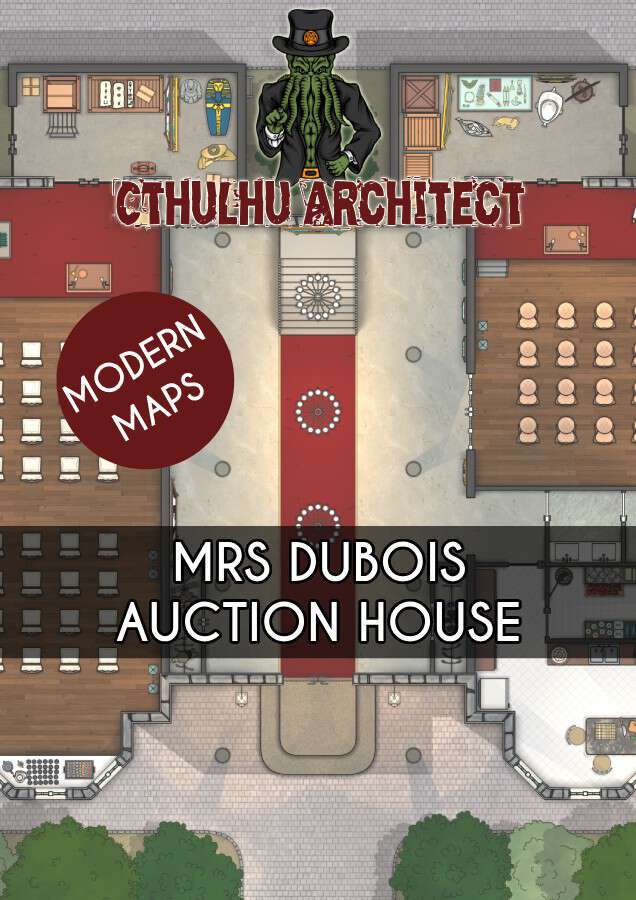 Cthulhu Architect Maps - Mrs Dubois Auction House – 24 x 24 - Cthulhu ...