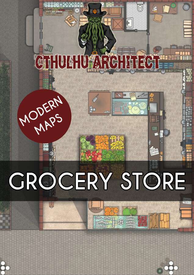 Cthulhu Architect Maps - Grocery Store – 15 x 20 - Cthulhu Architect ...