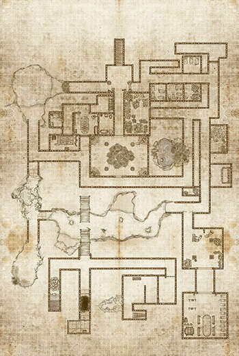 Against the Cult of the Reptile God Dungeon Map - Old Gods Games ...
