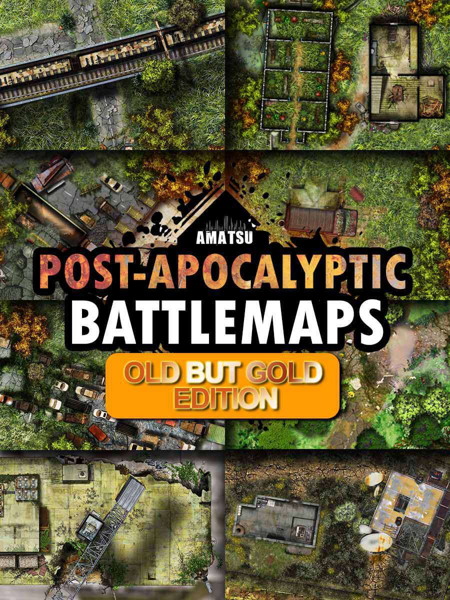 Post Apo RPG Battle maps DnD | Fallout | Zombie | Battlemap bundle ...