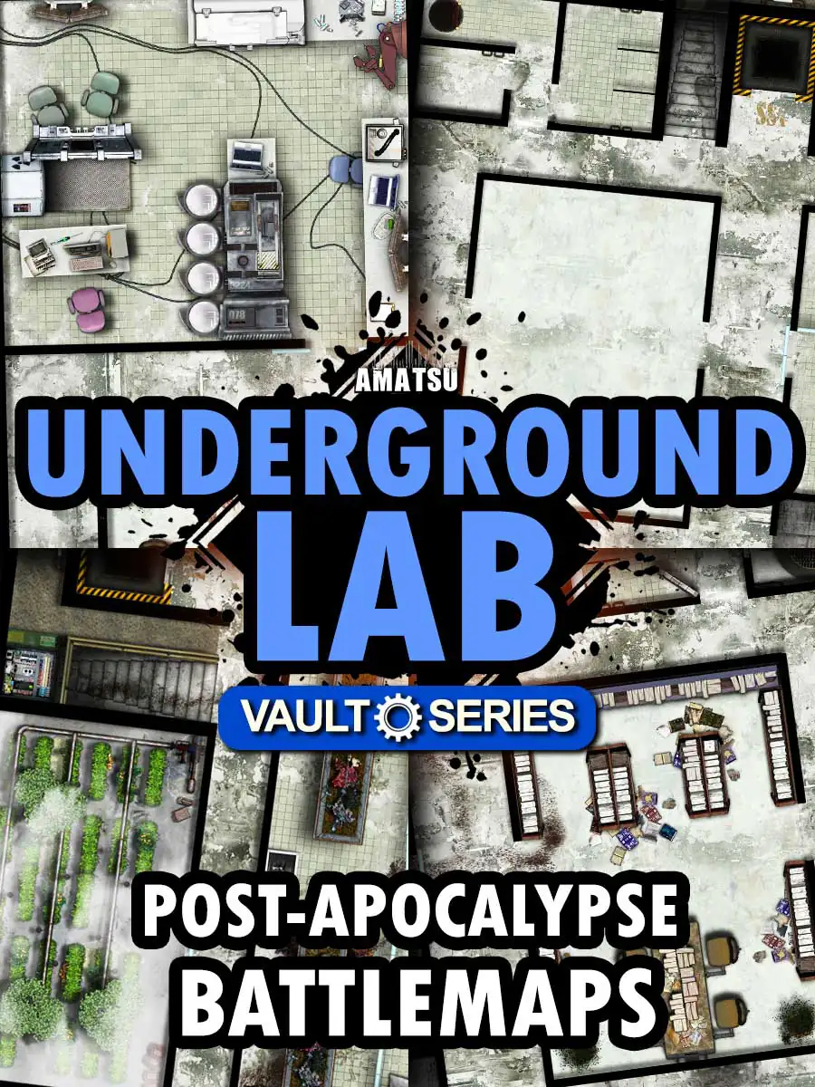 Secret Research Laboratory Battlemap ☣️ vault encounter map - Amatsu | outpost-basement ...