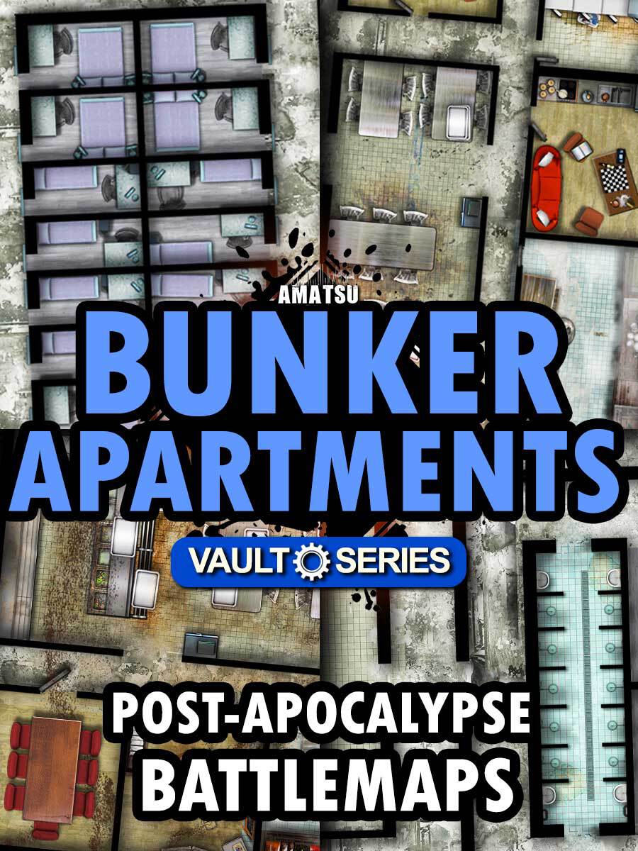Bunker apartments Battlemap ☣️ Colony Settlement shelter rpg map ...