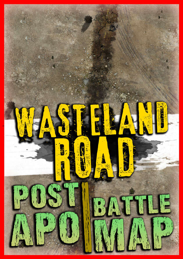Generic Wasteland Road Battlemap ☢️ random encounter vtt map - Amatsu ...