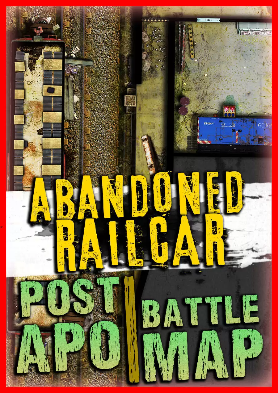 Post-Apocalyptic Rail Car battle map ☢️ modern subway tunnel - Amatsu ...