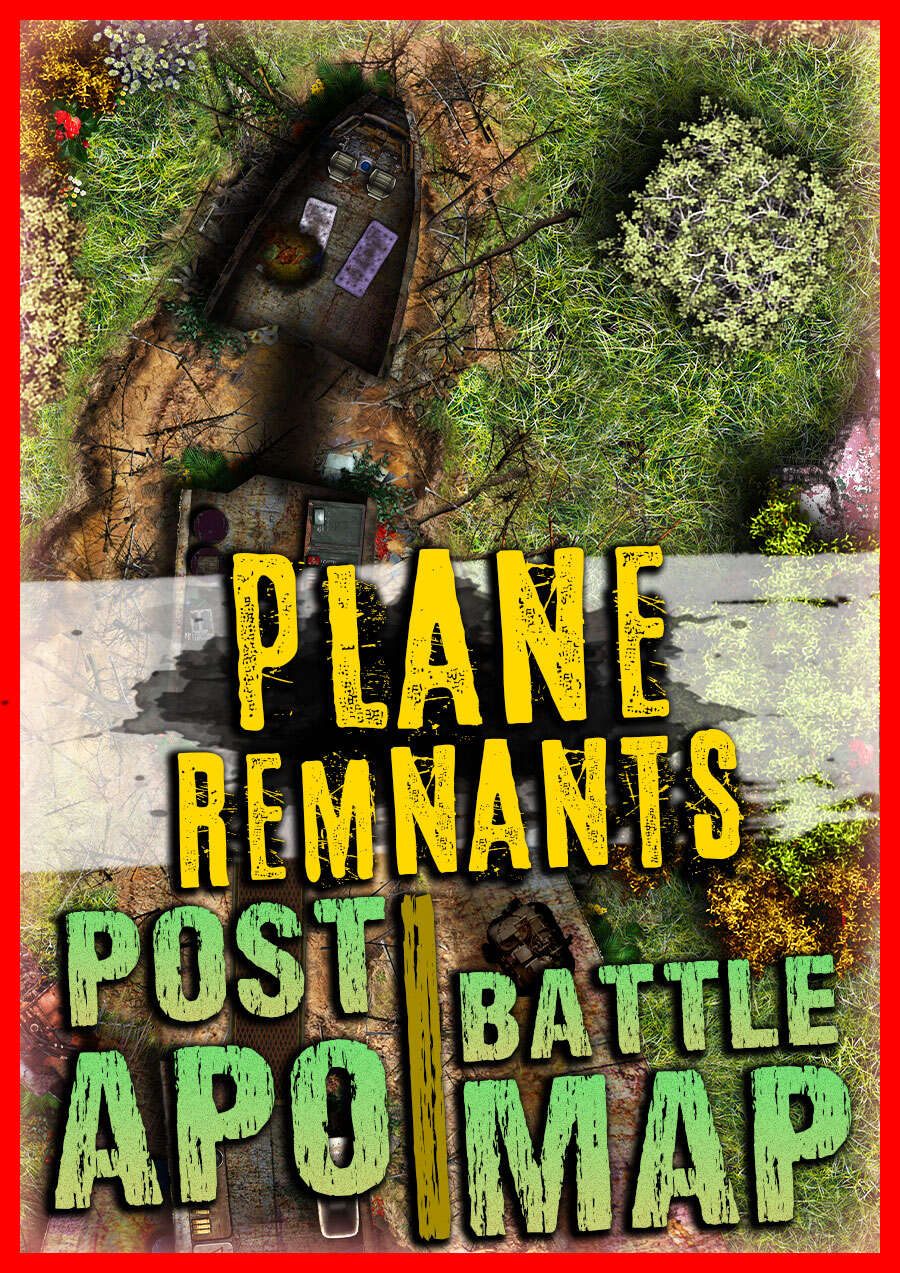Crashed Airplane Battle Map ☣️ post apocalyptic camp remnant - Amatsu | walking-dead-battlemaps ...