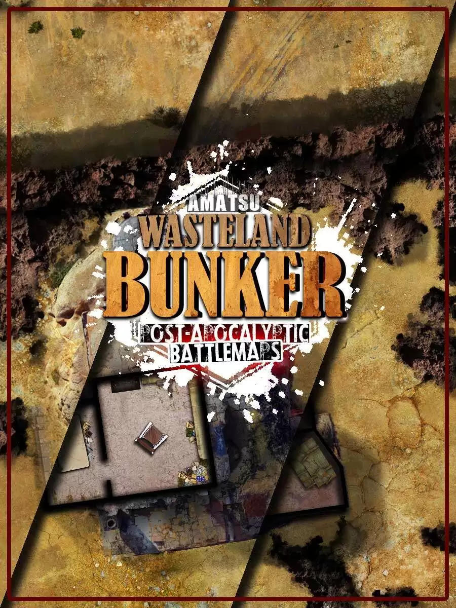 Desert Wasteland Apocalypse Battle Map : Bunker ☢️ cyberpunk shelter ...