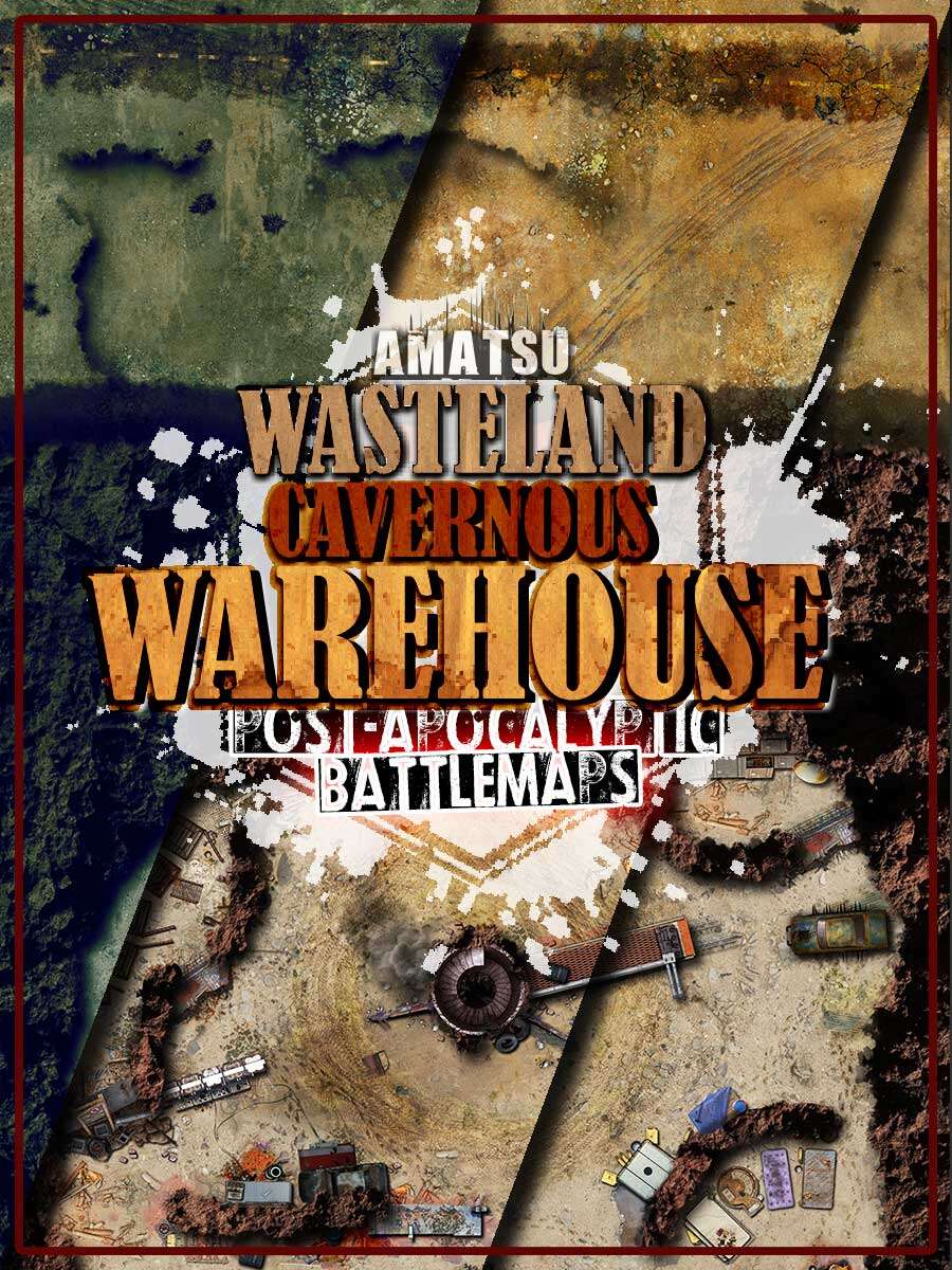 Post-apocalyptic Cavern Warehouse ☢️ Battlemap wasteland canyon ...
