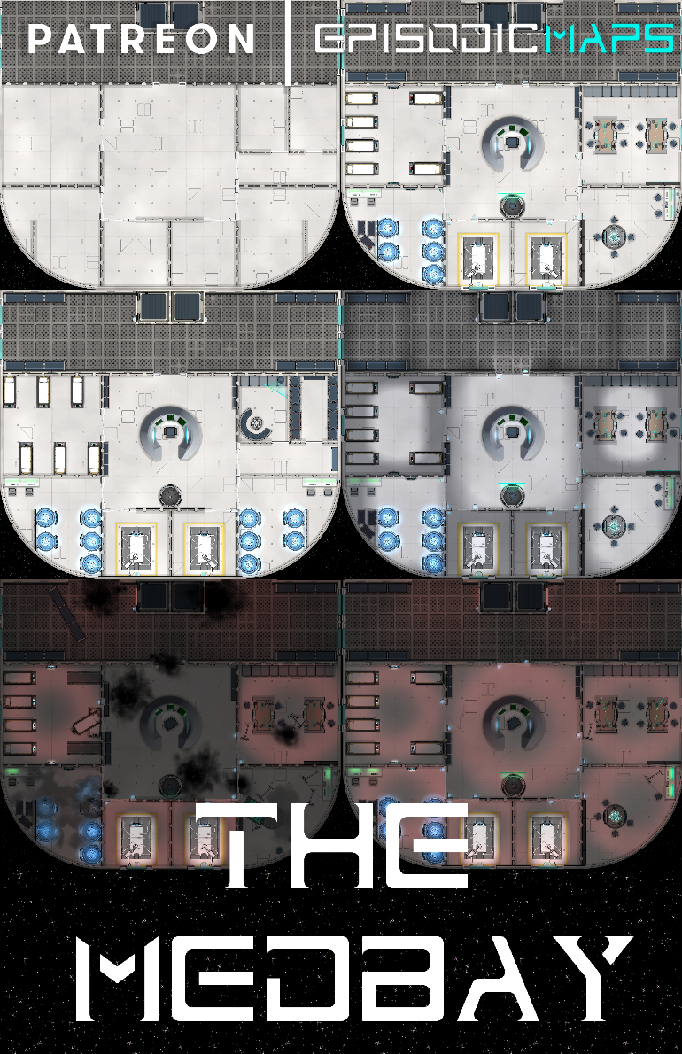 EpisodicMaps: The Medbay - EpisodicMaps | DriveThruRPG