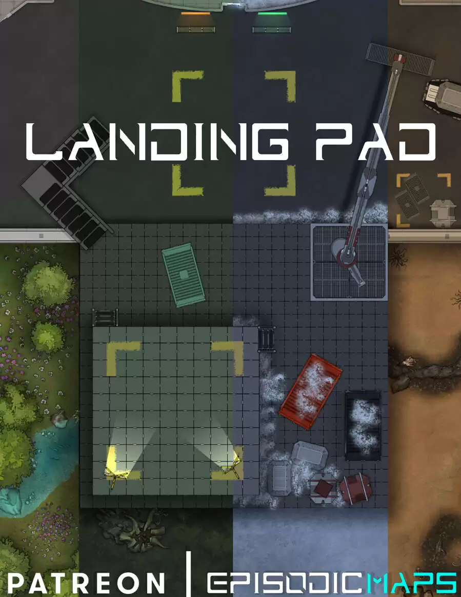 EpisodicMaps: Landing Pad - EpisodicMaps | DriveThruRPG