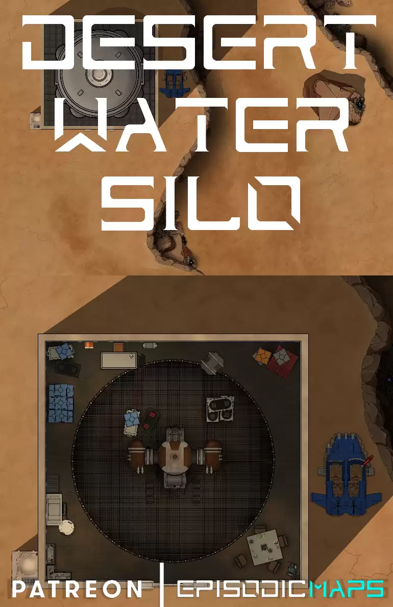 EpisodicMaps: Desert Water Silo - EpisodicMaps | DriveThruRPG