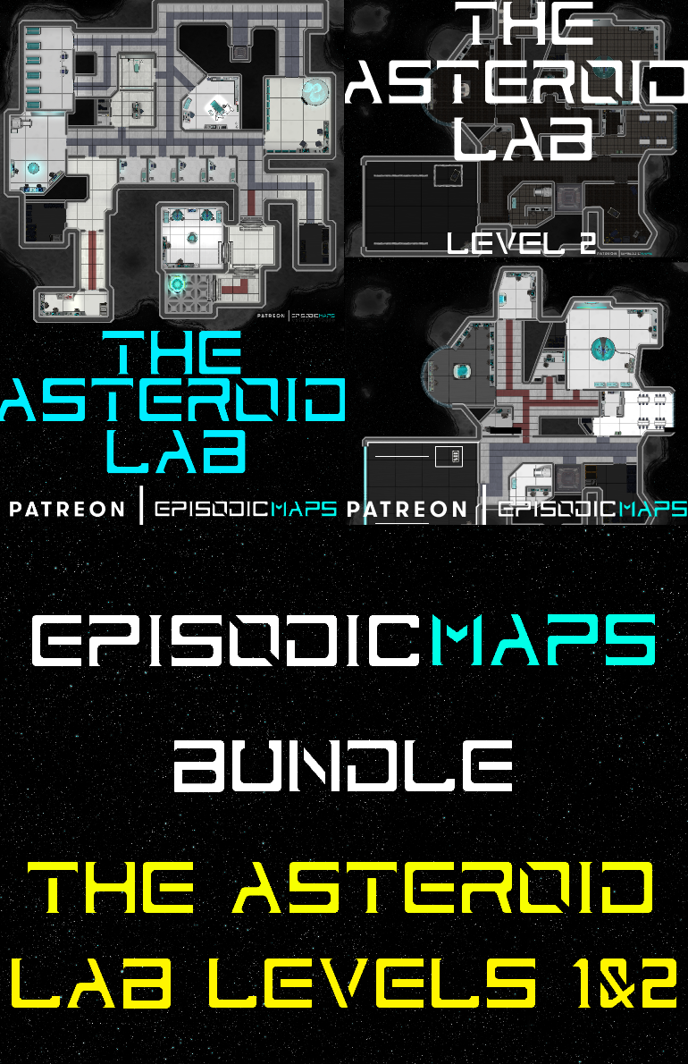 EpisodicMaps: Asteroid Lab Levels 1 and 2 [BUNDLE] - EpisodicMaps | DriveThruRPG