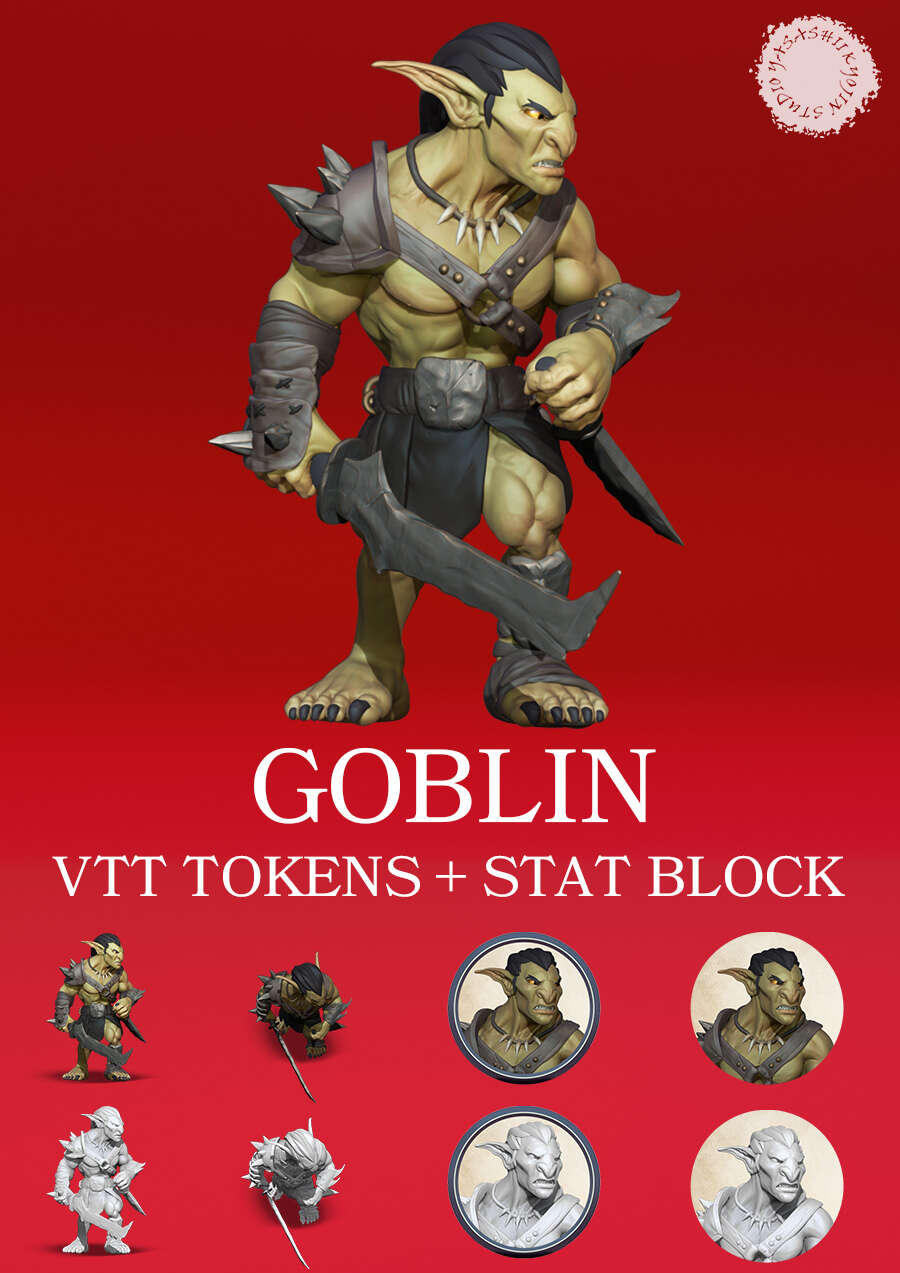 Goblin VTT Tokens - Yasashii Kyojin Studio - Yasashii Kyojin Studio ...