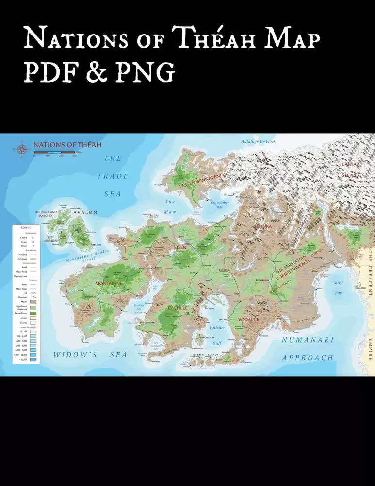 7th Sea: Map of Théah - Chaosium | Explorer's Society | DriveThruRPG