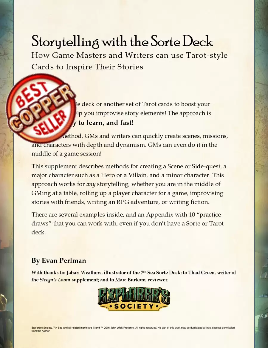 Storytelling with the Sorte Deck: Using the Cards to Inspire Your ...