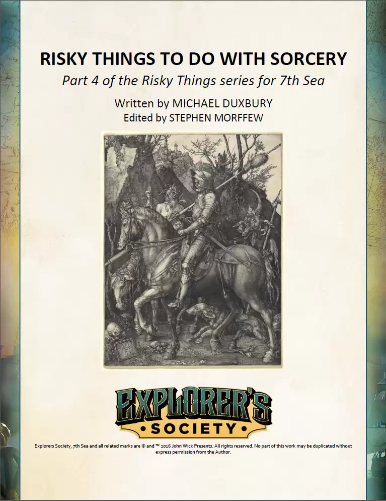 Risky Things to do with Sorcery - Chaosium | Explorer's Society ...