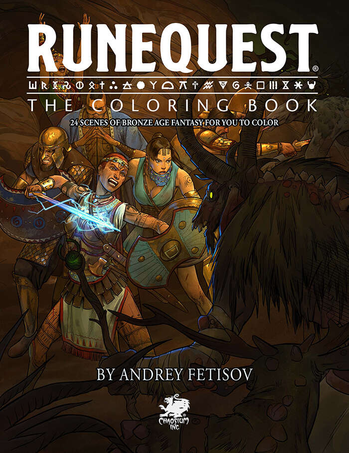 The RuneQuest Coloring Book - Chaosium | RuneQuest | DriveThruRPG