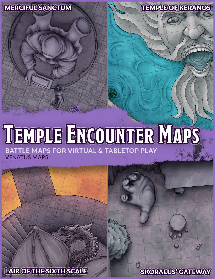 Temple Encounter Maps - Chaosium | Explorer's Society | DriveThruRPG