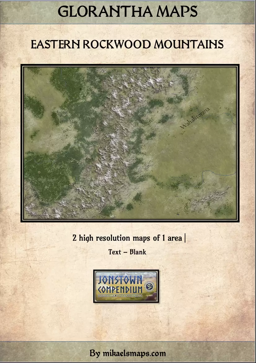 Eastern Rockwood Mountains - Glorantha area maps - Chaosium | Jonstown Compendium | mikaemansen ...