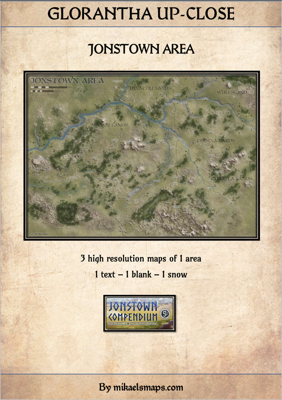 Jonstown area - Glorantha Close up - Chaosium | Jonstown Compendium | mikaemansen | DriveThruRPG