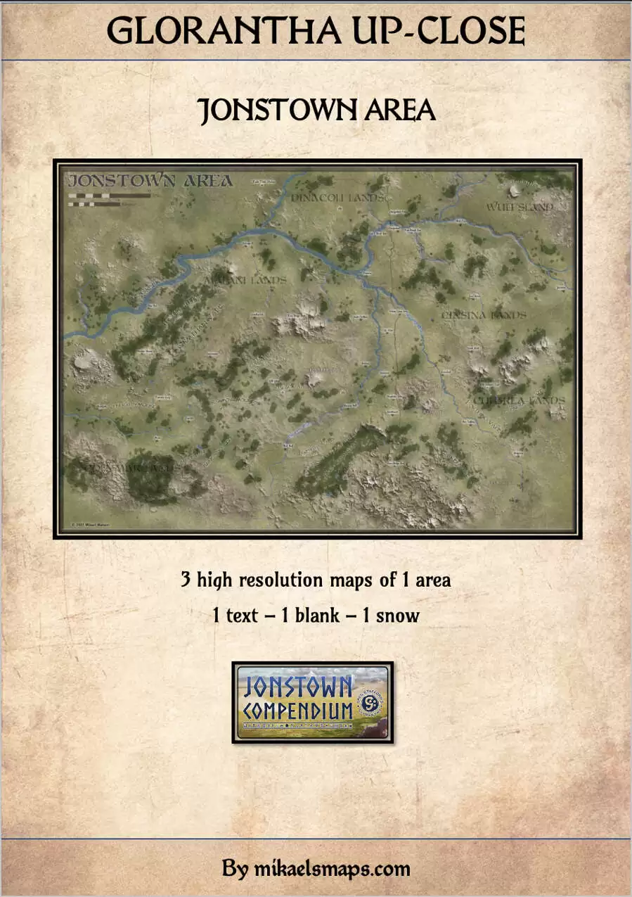 Jonstown area - Glorantha Close up - Chaosium | Jonstown Compendium | mikaemansen | DriveThruRPG