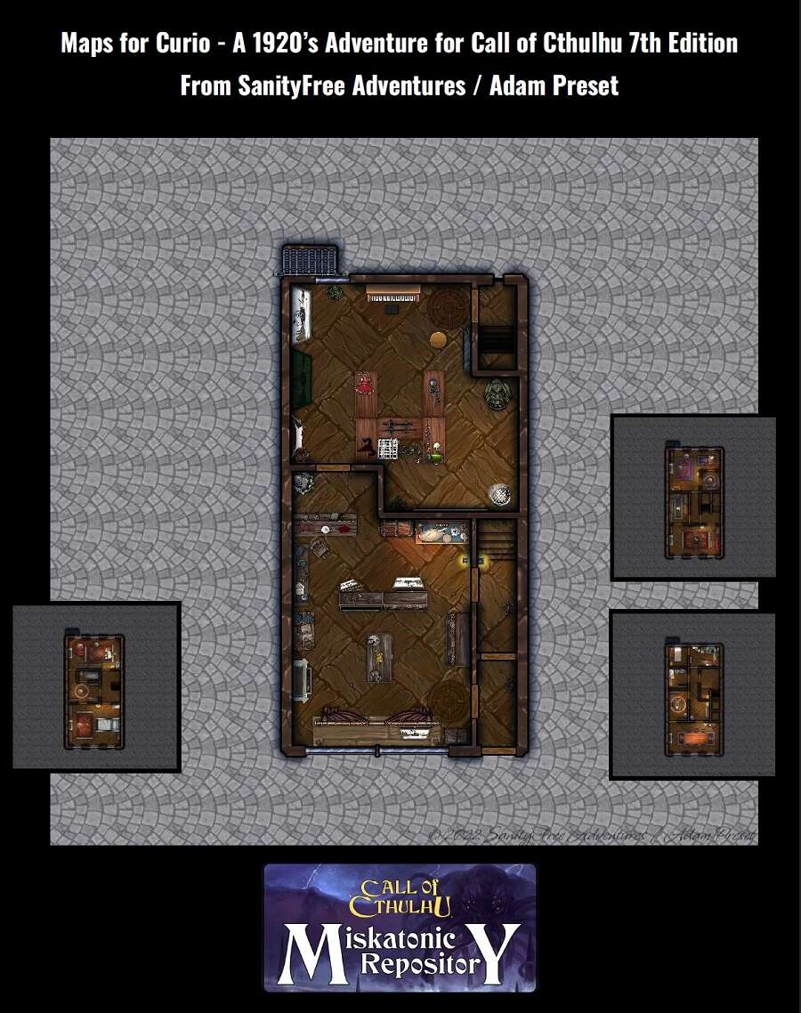 Maps for Curio - A 1920s Adventure for Call of Cthulhu - Miskatonic ...