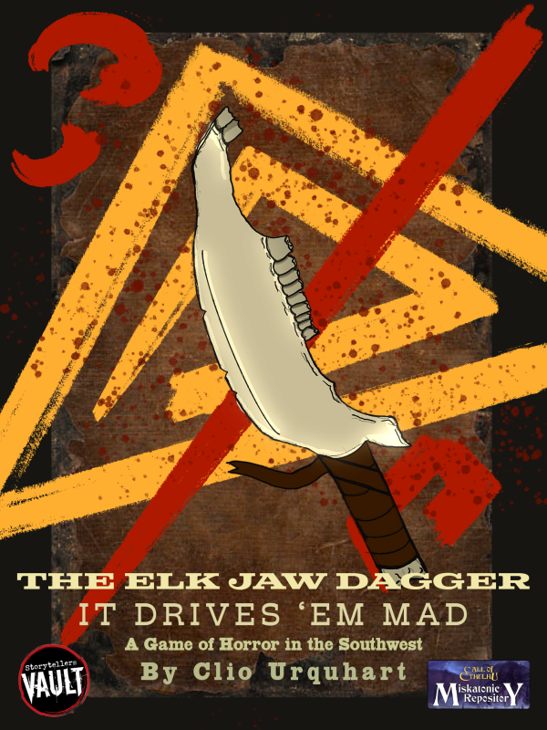 The Elk Jaw Dagger, It Drives 'Em Mad - Chaosium | Miskatonic Repository | DriveThruRPG