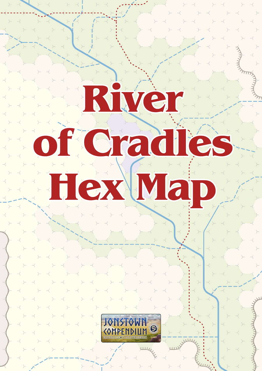 River of Cradles Hex Map - Chaosium | Jonstown Compendium | DriveThruRPG