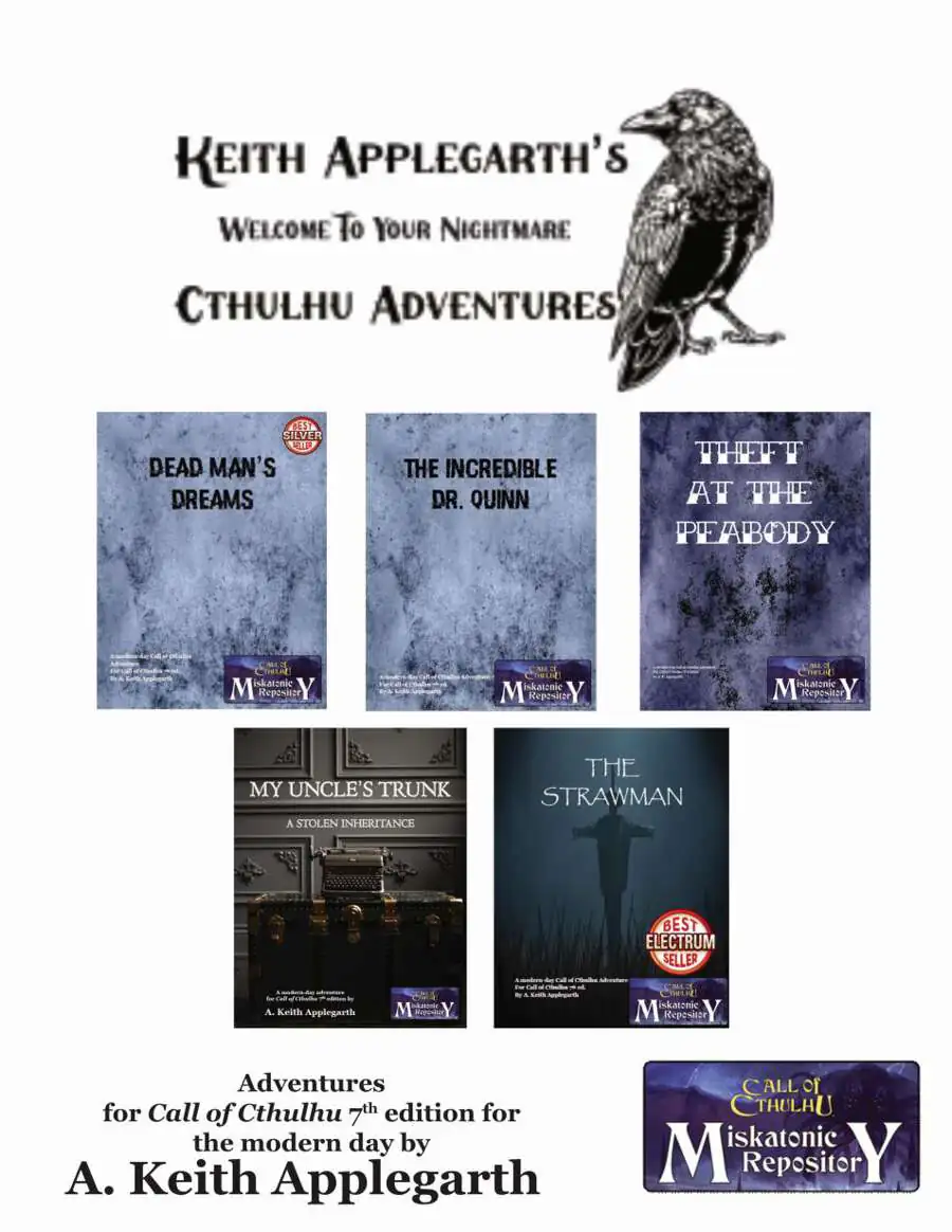 Keith Applegarth's Nightmares [BUNDLE] - Chaosium | Miskatonic ...