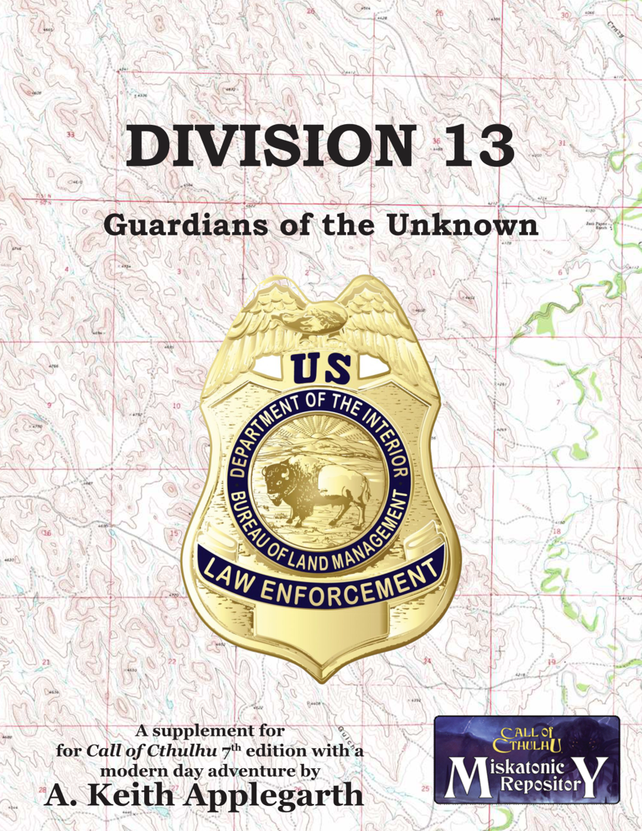 Divison 13: Guardians of the Unknown - Chaosium | Miskatonic Repository ...