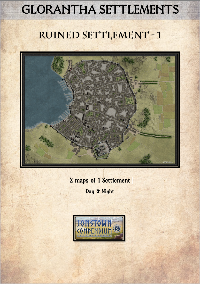 Ruined Glorantha Settlement 1 - Chaosium | Jonstown Compendium | mikaemansen | DriveThruRPG