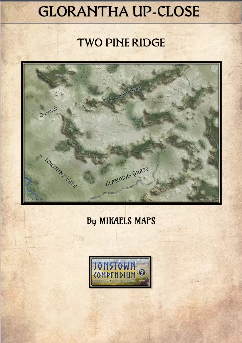Two Pine Ridge - Glorantha Close up - Chaosium | Jonstown Compendium | mikaemansen | DriveThruRPG