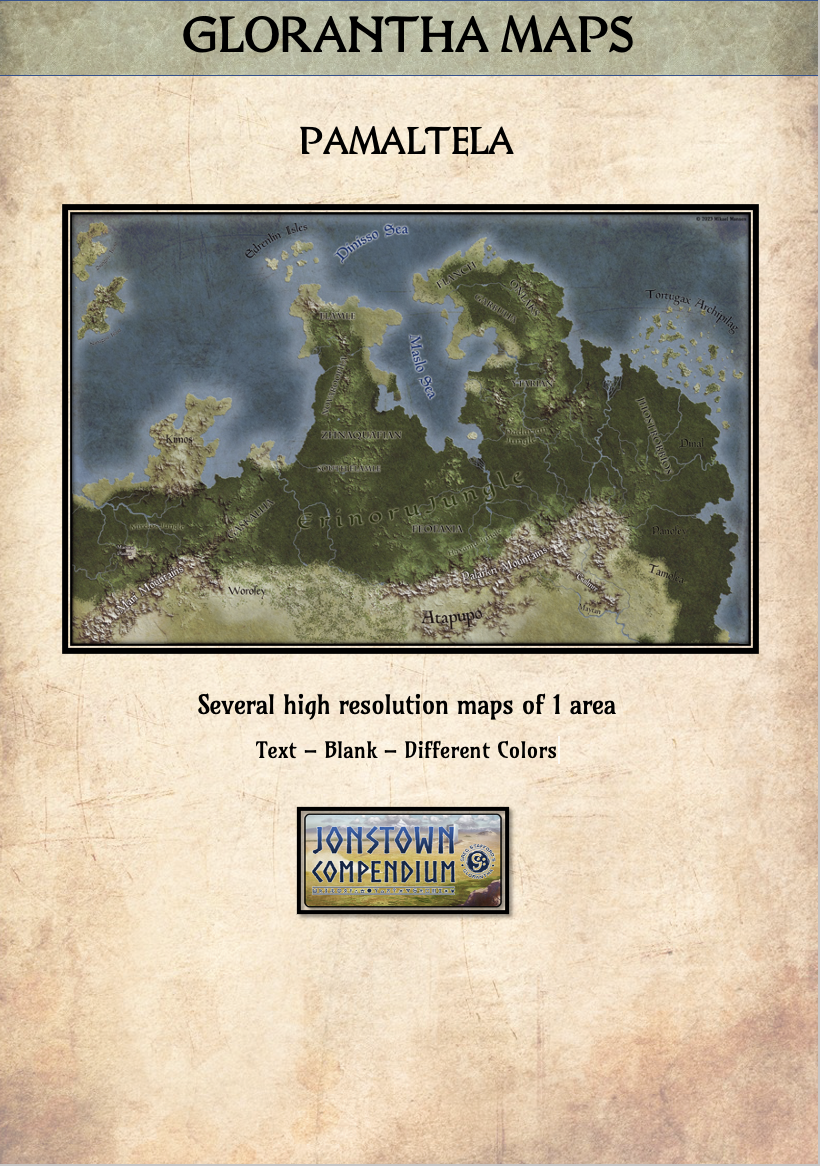 Pamaltela - Glorantha Continent - Chaosium | Jonstown Compendium | mikaemansen | DriveThruRPG