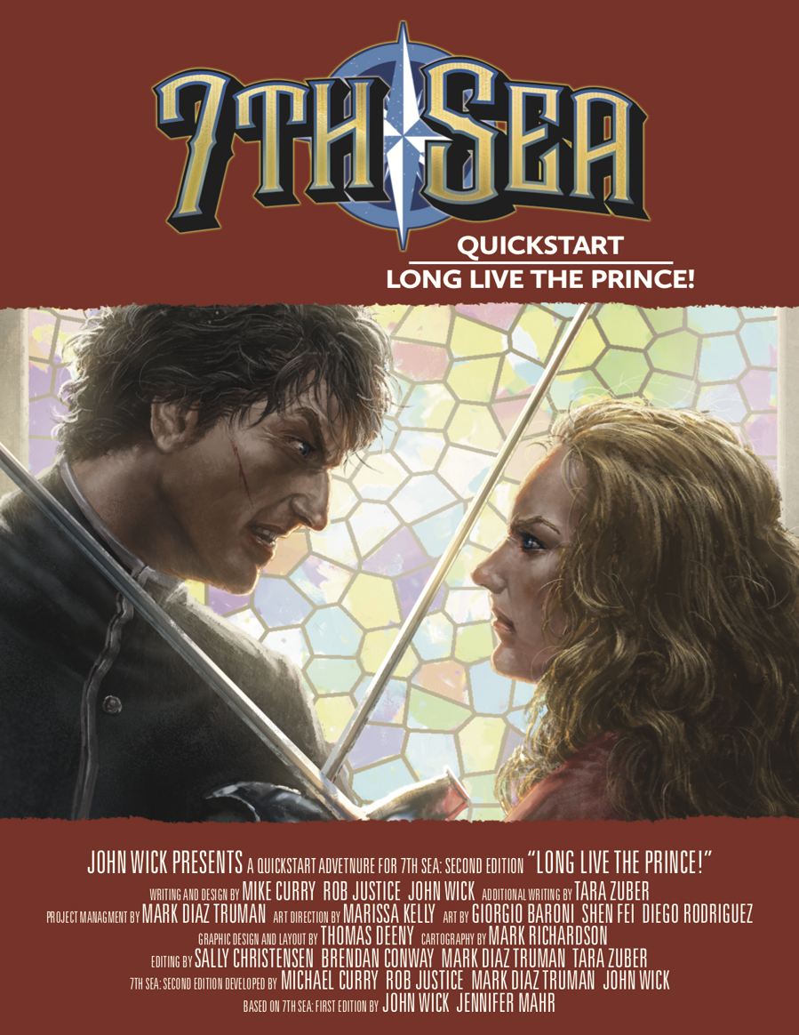 7th Sea Quickstart - 'Long Live the Prince!' - Chaosium | 7th Sea (2nd ...