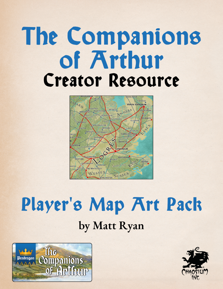 Companions of Arthur Creator Resource – Pendragon Player's Map Art Pack ...