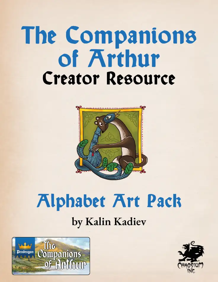 Companions of Arthur Creator Resource – Alphabet Art Pack - Chaosium ...